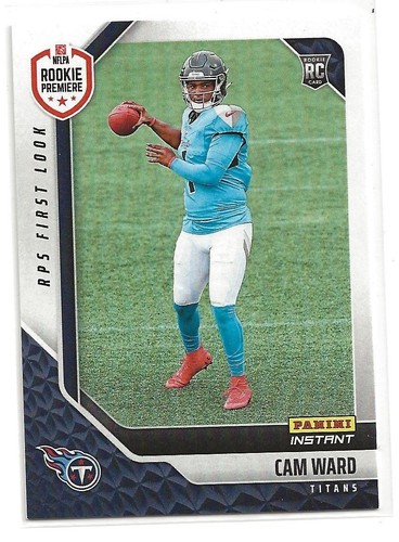 2025 Panini Instant NFL Cam Ward RPS First Look LP Rookie Card /4333 | eBay