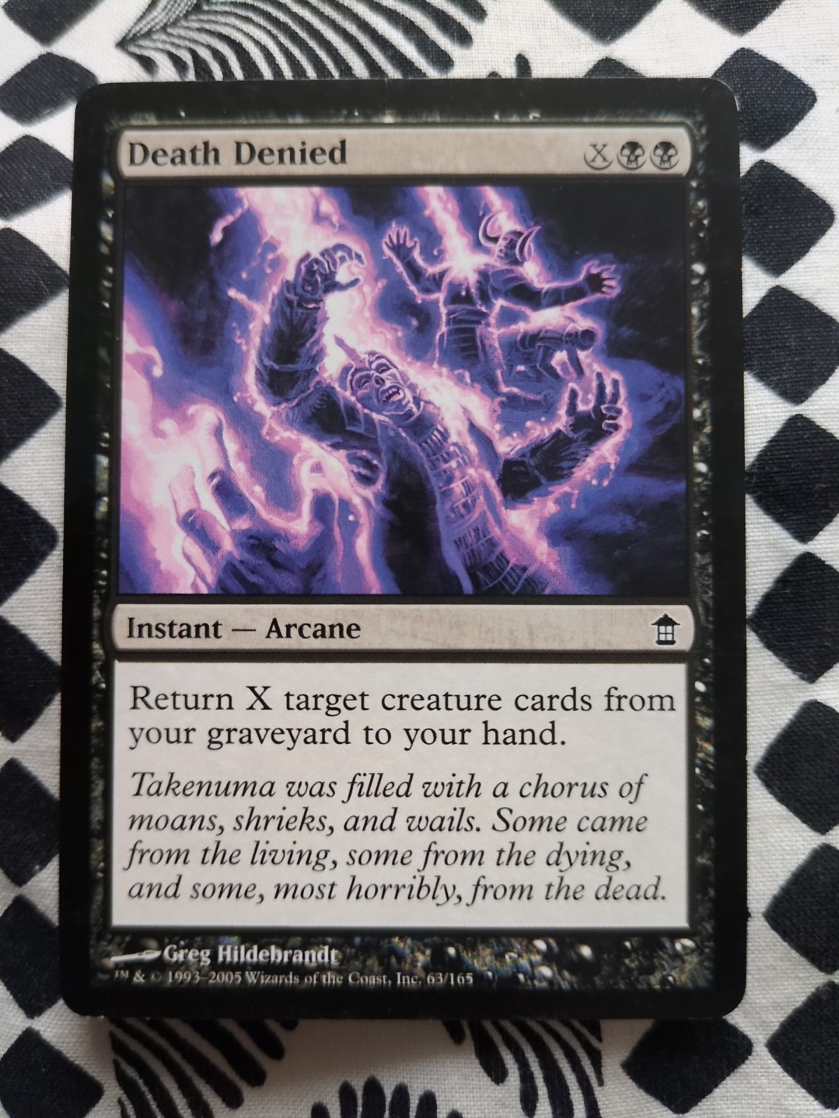 Magic The Gathering Death Denied Instant Arcane Near Mint MTG Regular ...