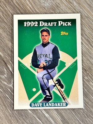 1993 TOPPS 1992 DRAFT PICK DAVE LANDAKER #743 HOUSTON ASTROS ROOKIE | eBay