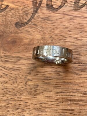 316L Stainless Steel "I am my beloved`s and my beloved is mine" Band ...