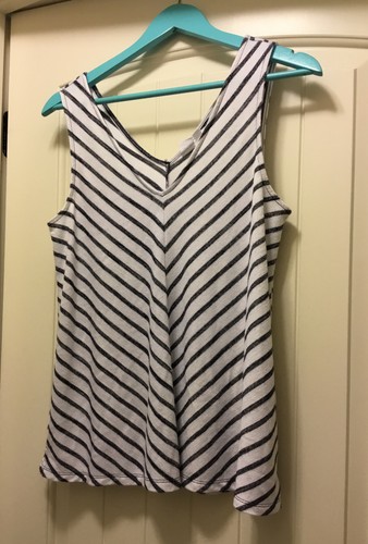 Women’s Gap Size Small Blue And White Striped Tank Top | eBay