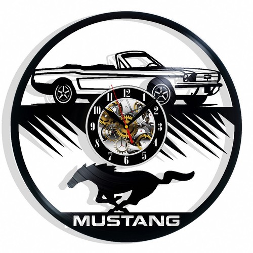 Ford Mustang Convertible 1965 Vinyl Wall Clock Gift Birthday Holiday ...