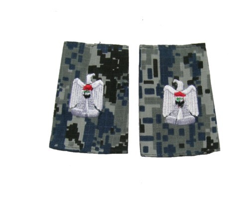 Iraqi National Police camouflage shoulder slides.Major | eBay