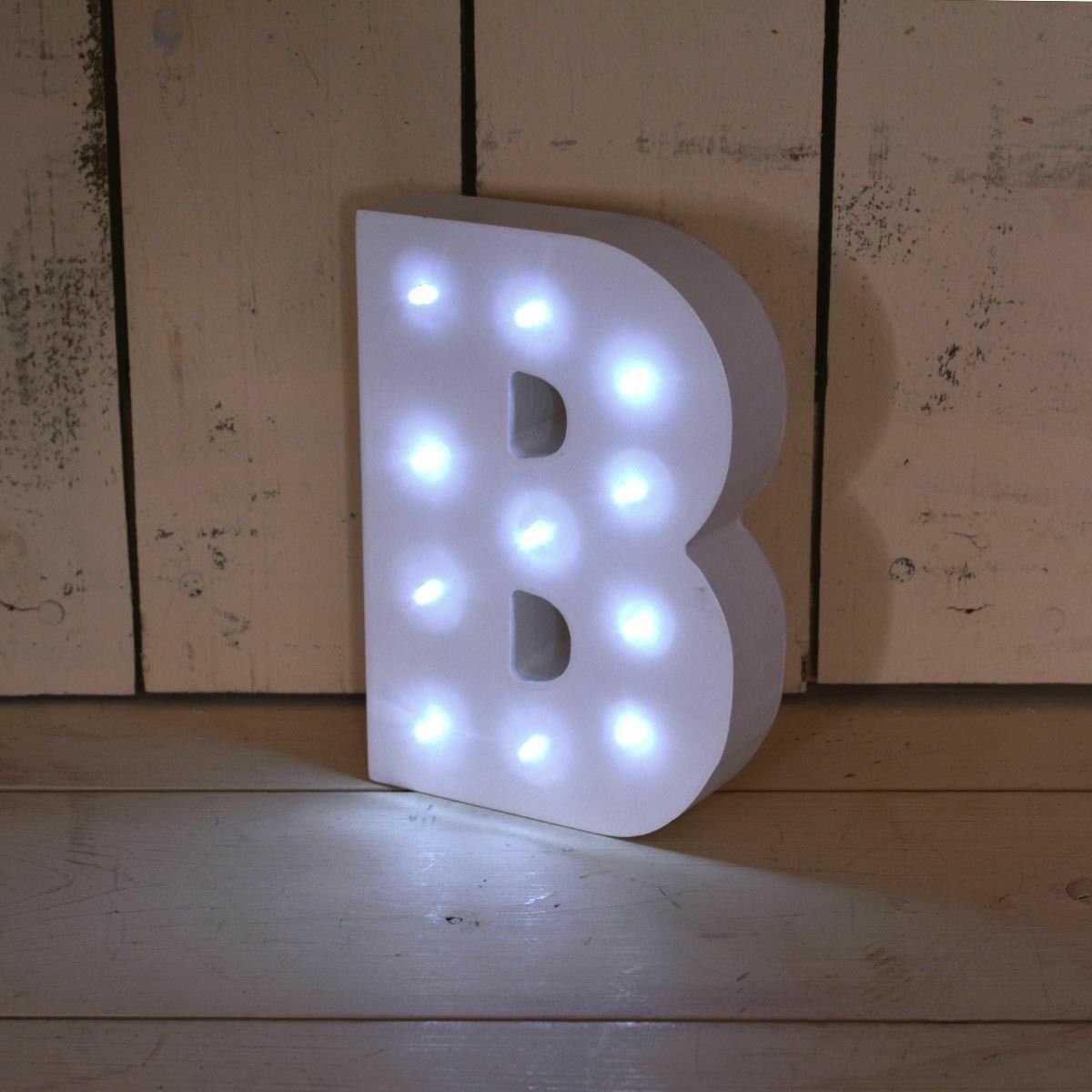 A-Z LED Wooden Stand Up Letters for Parties, Weddings, Decorations ...