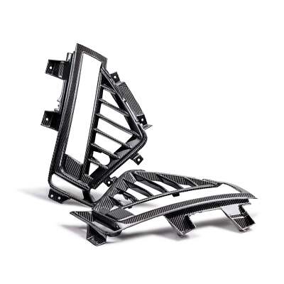 Carbon Fiber TYPE-OE Front Grilles-Side For 2022-2024 Cadillac Ct5-V ...
