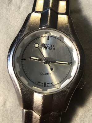Bijoux Terner Women’s Watch Brushed Silver Tone Band Ladies Wristwatch ...