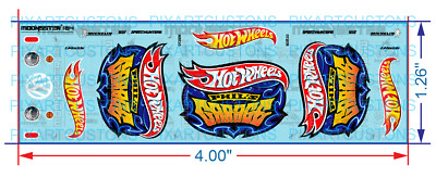 White Toner Water Slide Decal Set Drag Bus Garage Headlights For H-W 1/ ...