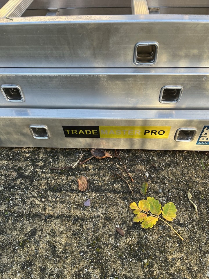 Aluminium Triple Extension Ladder - BPS Trade master Pro Rope Operated ...