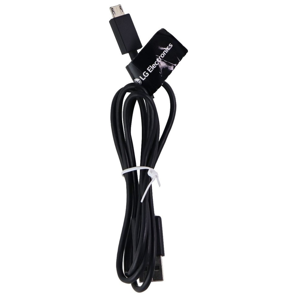 LG USB Data Cable (Micro-USB) to USB Charging/Transfer Cable - Black ...