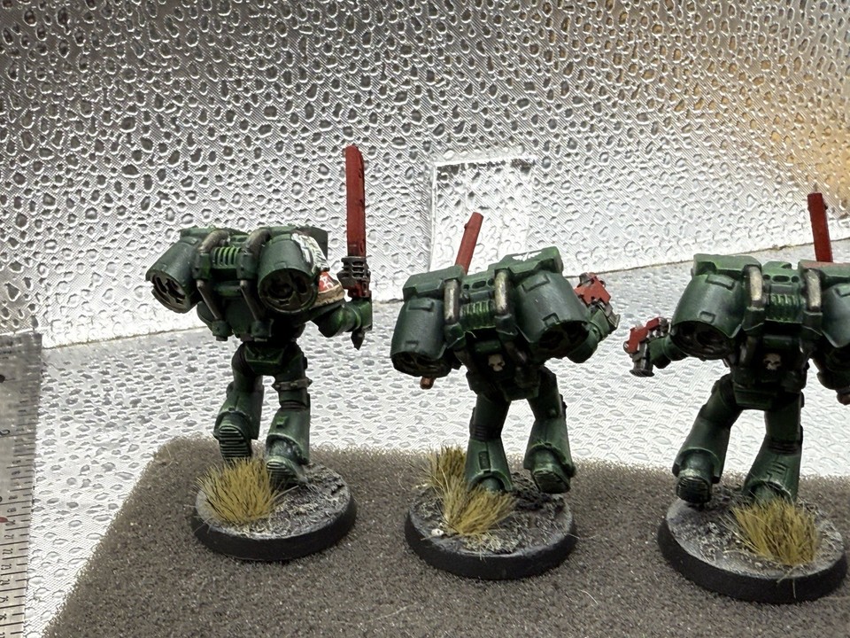 Warhammer 40k Dark Angels 5x Firstborn Jetpack Marines Well Painted | eBay