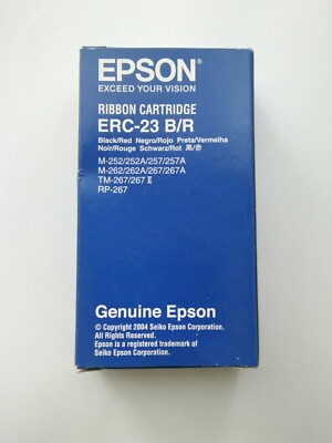 EPSON ERC-23 B/R Ribbon Cartridge, Black/Red, BNIP C43S015362 | eBay UK