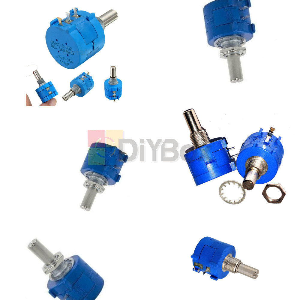 3590S Precision Potentiometer 100K K 2K 5K 10K 20K 50K Ohm Pot 10 Turn ...