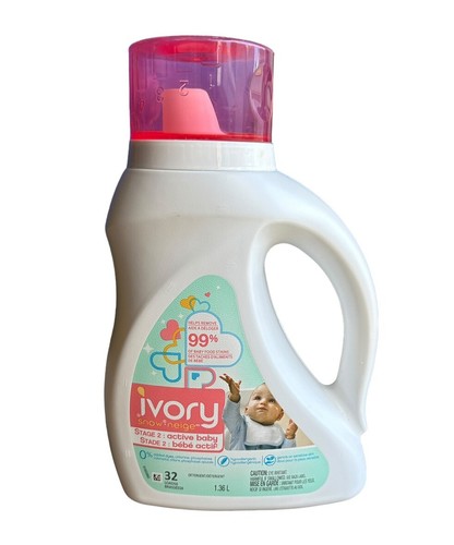 Ivory Snow Liquid Detergent Stage 2 Active Baby Pink Cap 32 Loads | eBay