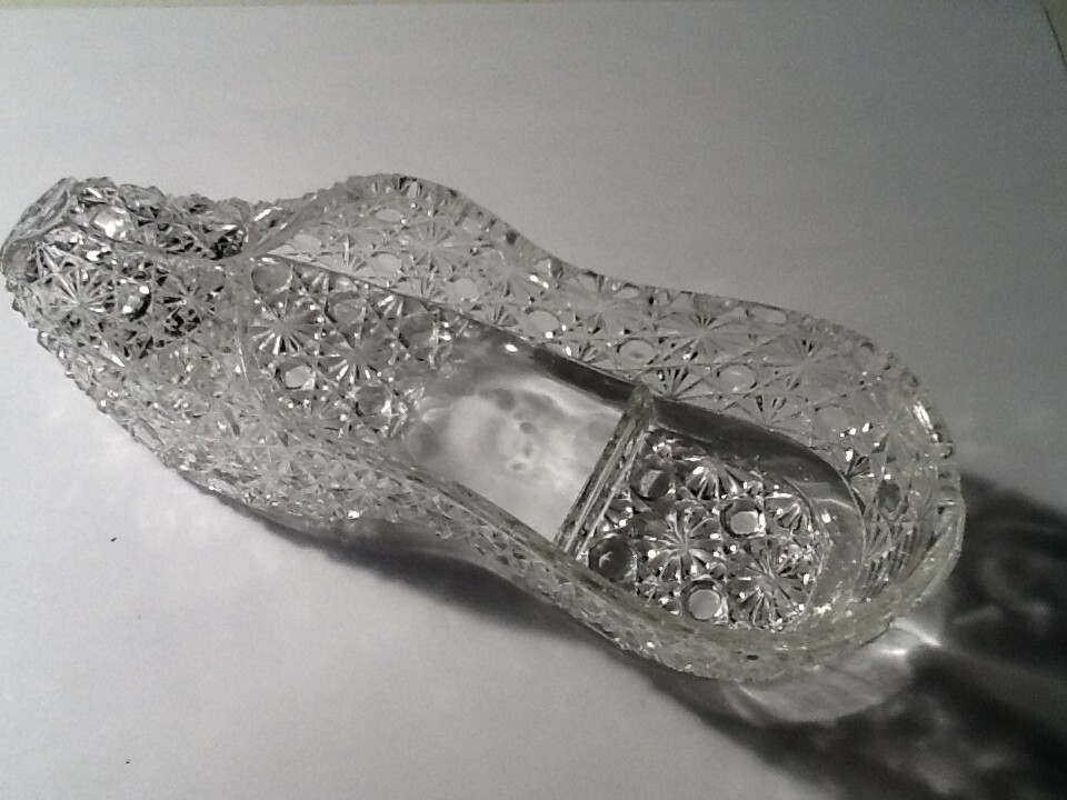 Antique Bryce Brothers match strike large glass slipper unmarked | eBay