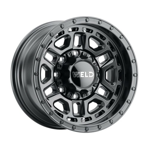 WELD Off-Road 17x9 Crux Wheel Satin Black 8x6.5 / 8x165.1 PCD 0mm ...
