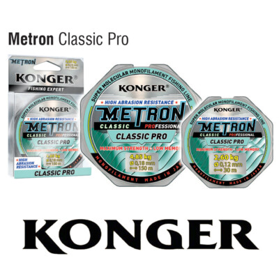 150m ANGELSCHNUR KONGER METRON CLASSIC PRO, MONOFILE SCHNUR, MONO ...