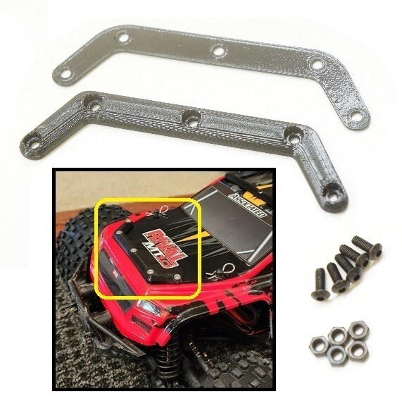 Front Body Armor Skid Plate Bashing Upgrade for Associated Rival MT10 ...