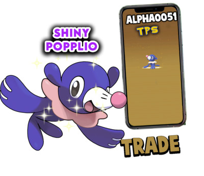 Pokemon Shiny Popplio Registered Trade or friendship for 30 days | eBay