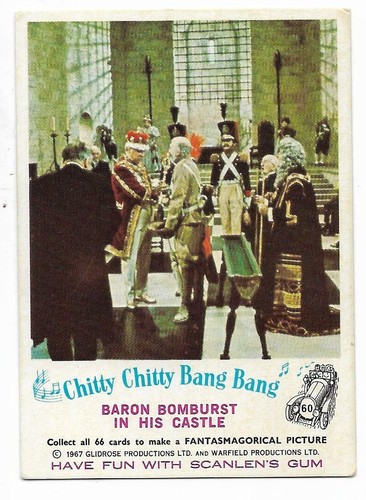 1969 Scanlens Chitty Chitty Bang Bang (50) Baron Bomburst In His Castle ...