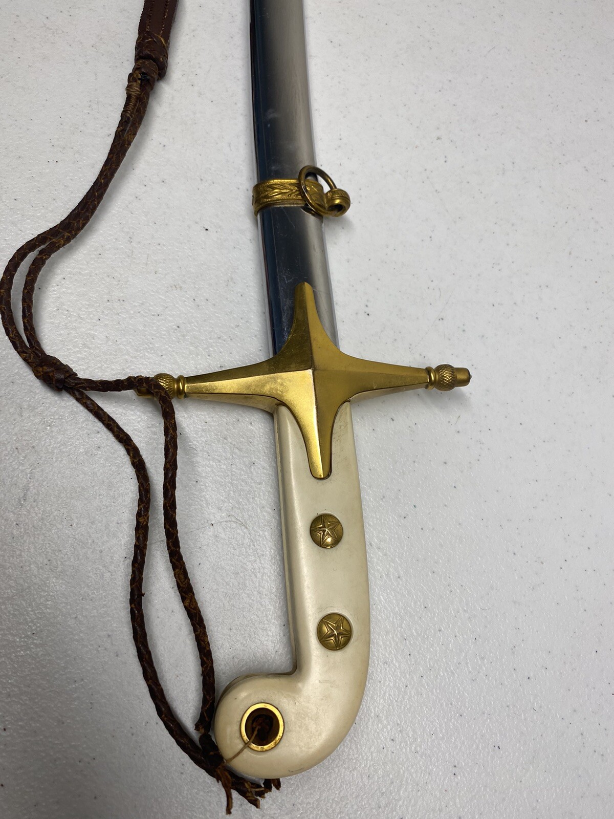 U.S. Marines Mameluke Engraved Officer Military Dress Sword Hilborn ...