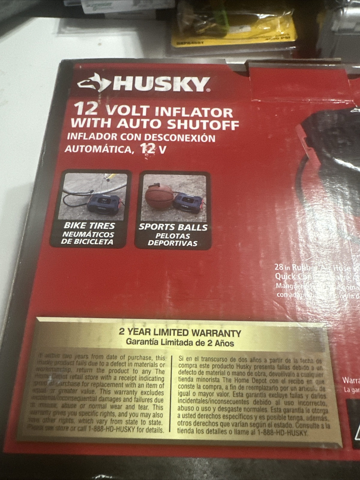 OPEN BOX - Husky Inflator with Auto Shut Off 12V 1009-549-875 for sale ...