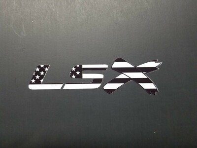 LSX Sticker decal vinyl ls for c10 corvette camaro GM american flag USA ...