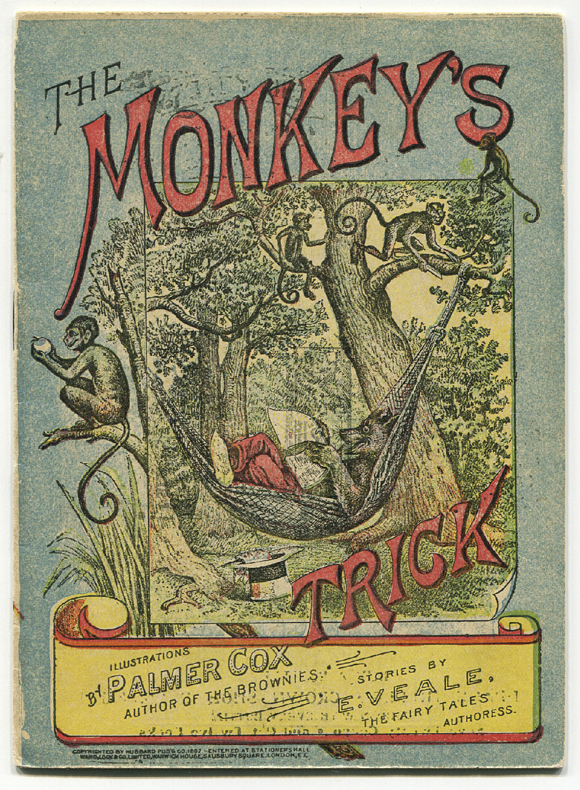 Rare Unique "The Monkey's Trick", Palmer Cox (Hubbard 1897) London ...
