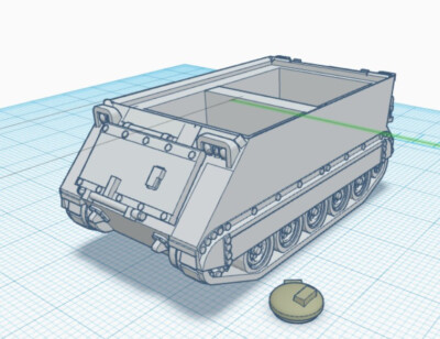 American West German NATO M113 Hull with Trim Vane 3D Printed used with ...