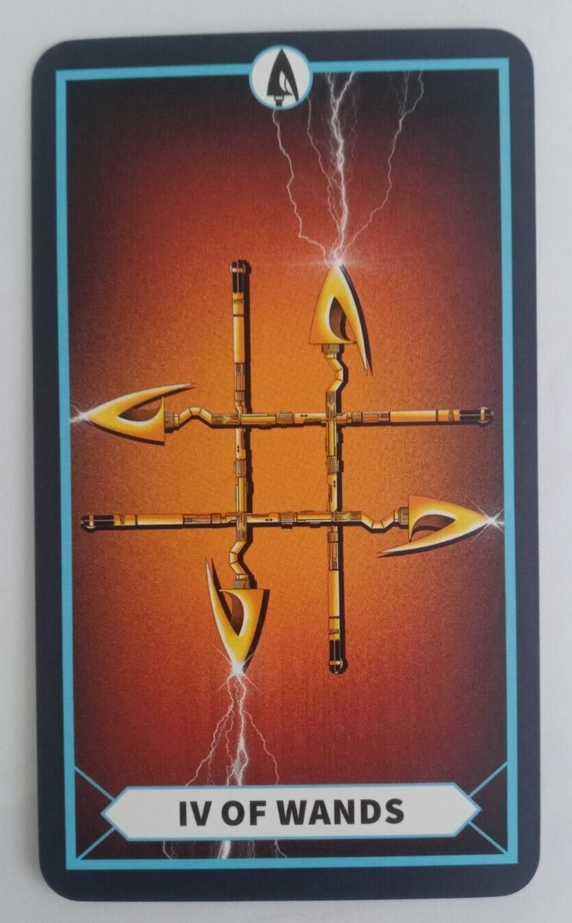 2022 DC Comics Tarot Card 4 Of Wands | eBay