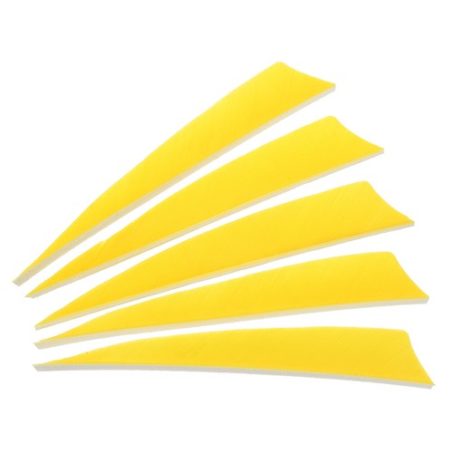 Arrows Vanes 50 Pack 4 Inch Arrow Feather Right Wing Yellow for DIY ...