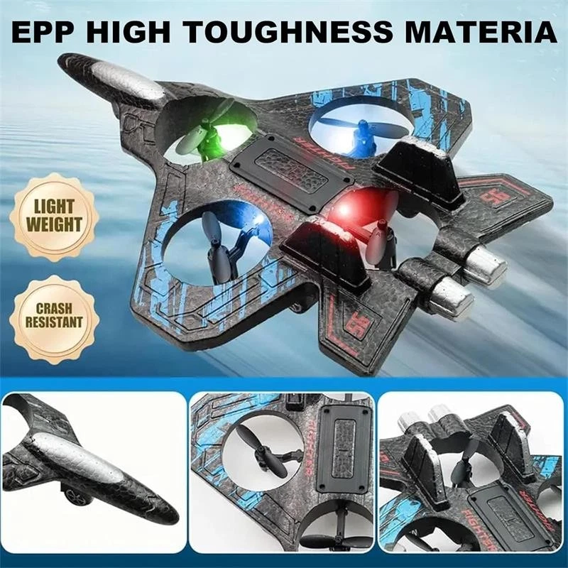 2025 New Children'S Remote-Controlled Airplane Fighter Jet Drone ...