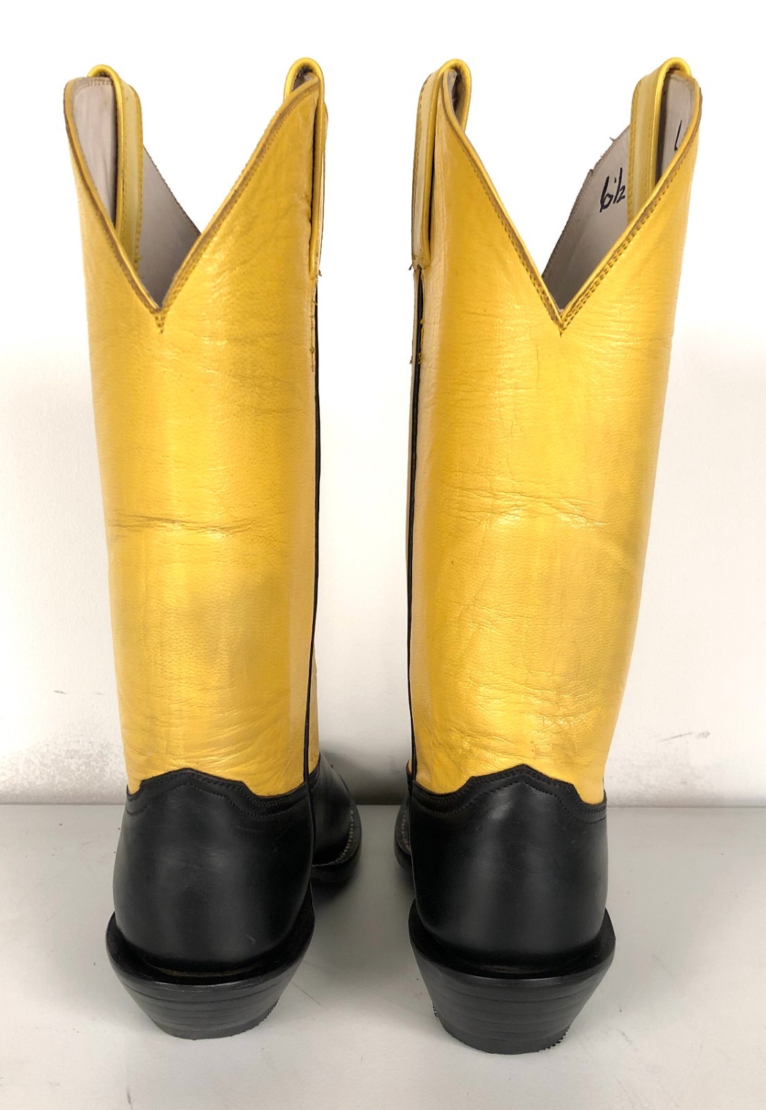 Jose Sanchez Boots, Ladies 6.5B Genuine Black Calf Cowboy Boots w/Spur ...