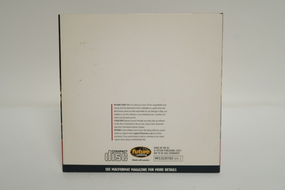 MacFormat Unreal Tournament 2003 CD2 Demo Disc PC Computer Program ...