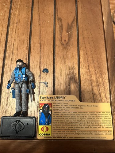 Hasbro Gi Joe Cobra 3.75" Figure 25th LAMPREY (v5) Defense of Cobra ...