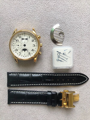 40mm Stainless Steel Gold Watch Case Kit for Longines Master Collection ...