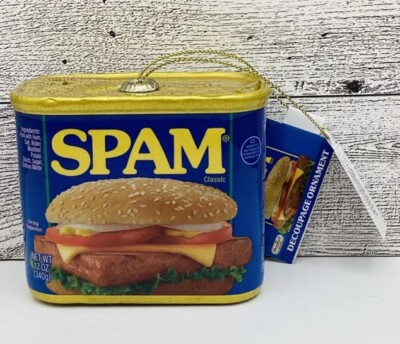 Ruz 2023 Christmas Tree Decoupage Ornament: SPAM Hormel Foods - New w ...
