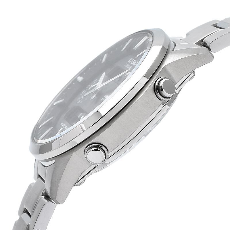 CASIO LINEAGE LCW-M600D-1BJF Radio Solar Watch Silver Black CASIO LINEAGE LCW-M600D-1BJF Radio Solar Watch Silver Black