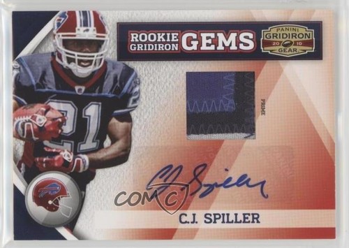 2010 Gridiron Gear Gems Materials Prime Signatures /10 CJ Spiller ...