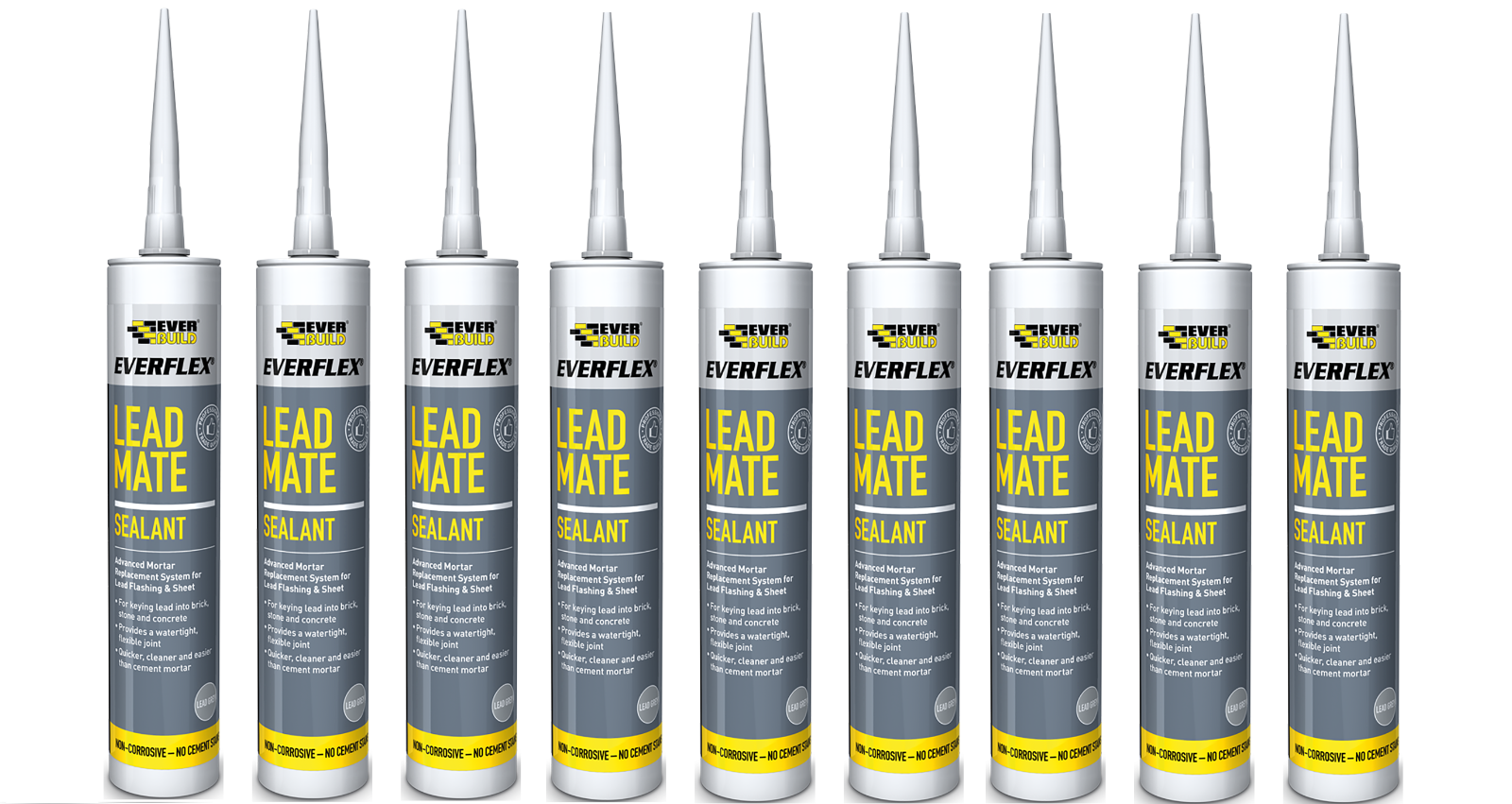 EVERBUILD Lead Mate Flashing Mastic Mortaring Silicone Sealant Roof ...