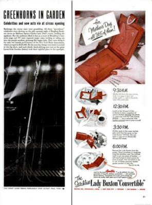 1951 Buxton PRINT AD Lady buxton Convertible Billfold Wallet | eBay