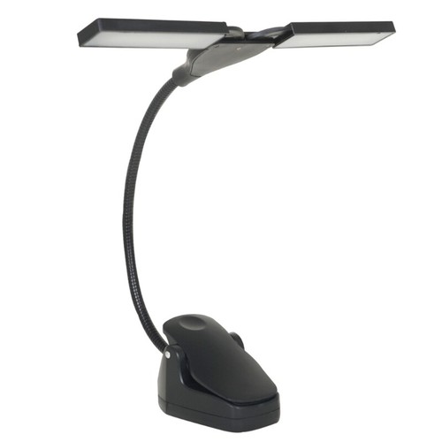 Double Lamp LED Reading Light for Book in Bed 360 Degree Adjusted Clip ...