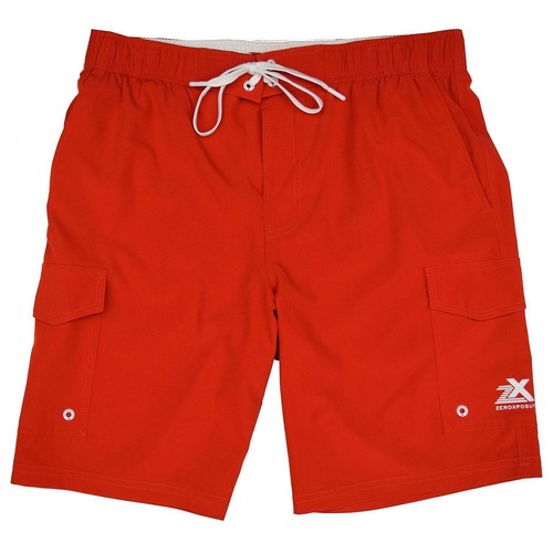 New Zeroxposur Men's Swim Red Shorts Size S with 4 Pockets Surf/Board ...