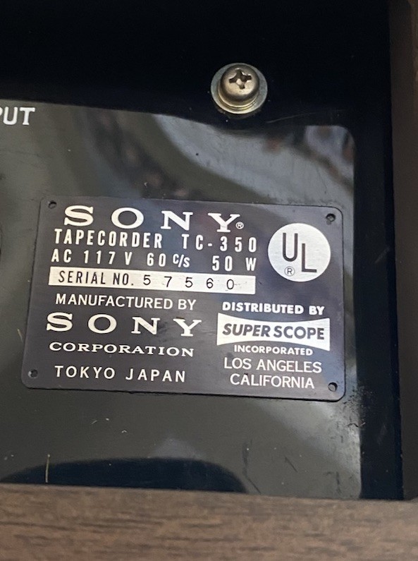 Sony TC-350 Reel To Reel Player Recorder (works Well | eBay