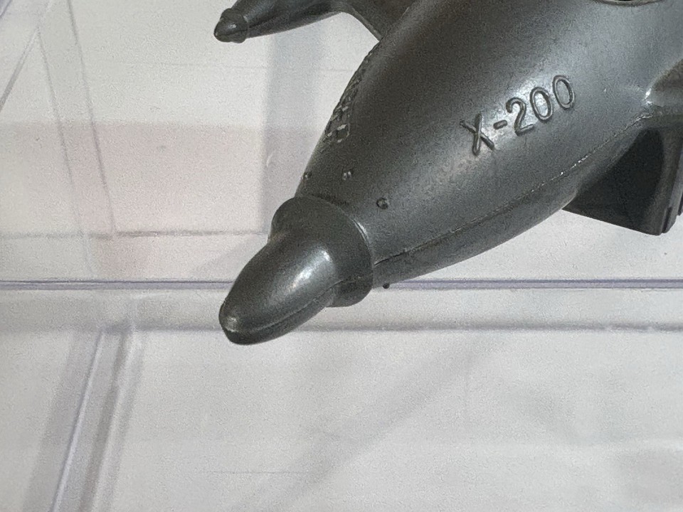 Vintage 1950s 7.5" Pyro X-200 Silver Space Ranger Spaceship Rocket w ...