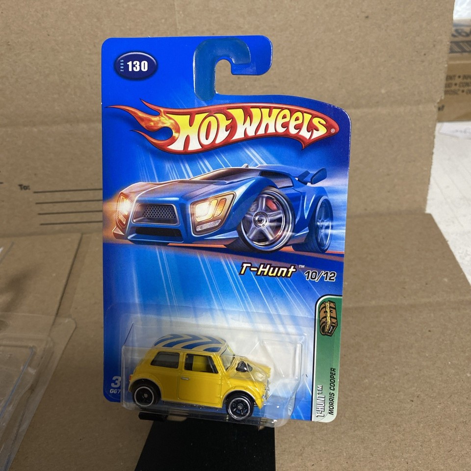 Hot Wheels Super Treasure Hunt Morris Mini Cooper Yellow Real Riders | eBay