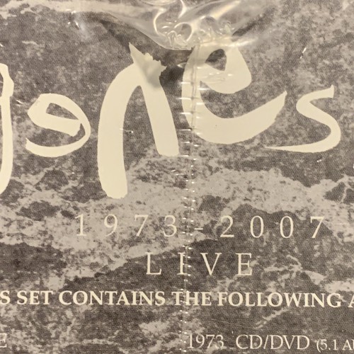 Genesis Live 1973-2007 8 CDs & 3 DVD Box Set Rhino Records NEW & SEALED ...