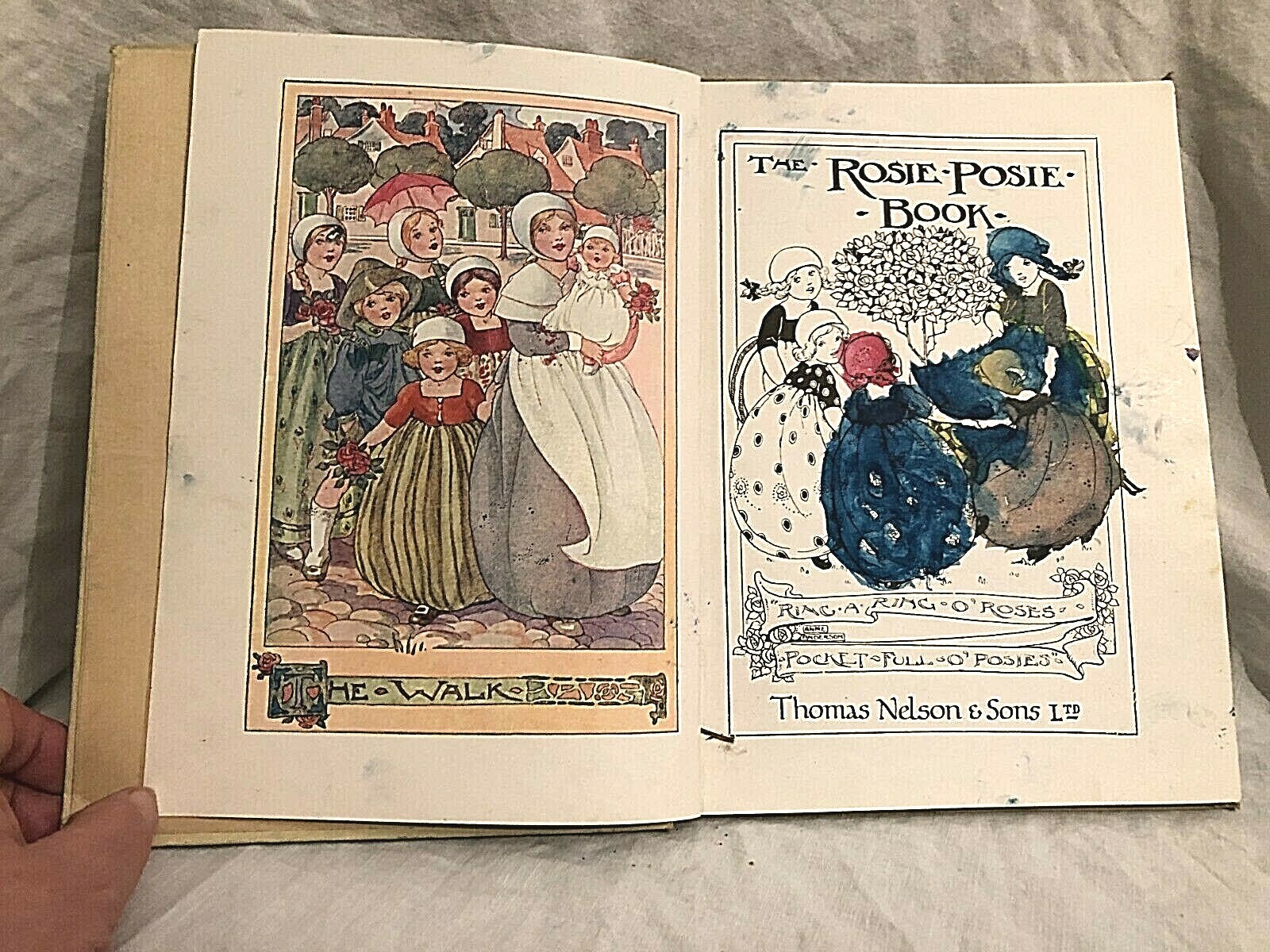 The Rosie Posie Book - Anne Anderson - Nelson - Nursery Rhymes, Art ...