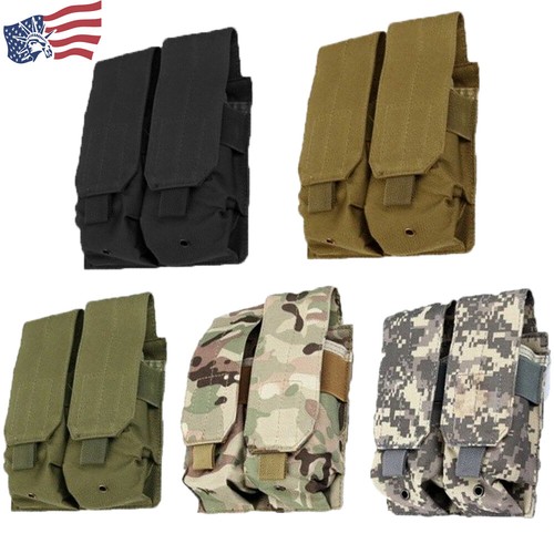 Nylon Tactical MOLLE Double Stack Multi-Purpose Pistol Magazine Pouch ...