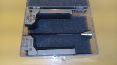 JOHNSON GAGE .875 32 UN LH THREAD GAGE / COMPARATOR SEGMENTS LEFT HAND ...