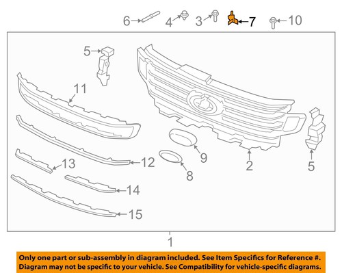 FORD OEM 11-21 Expedition Grille Components-Mount Panel Clip ...